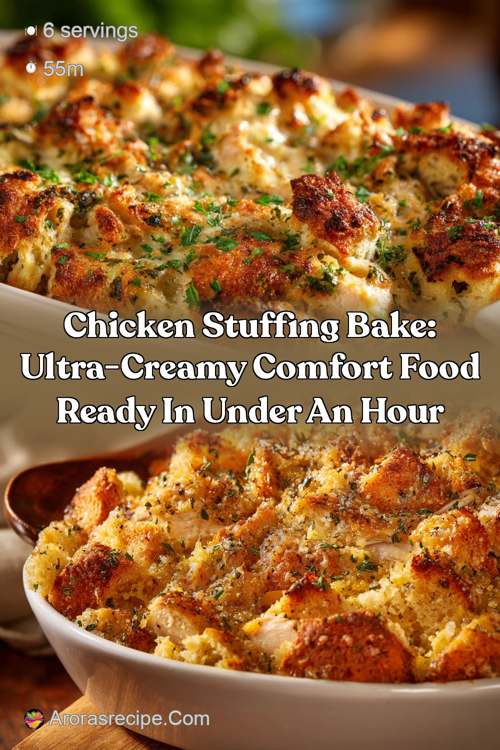 Chicken Stuffing Bake: The Ultimate Creamy, Crispy Comfort…