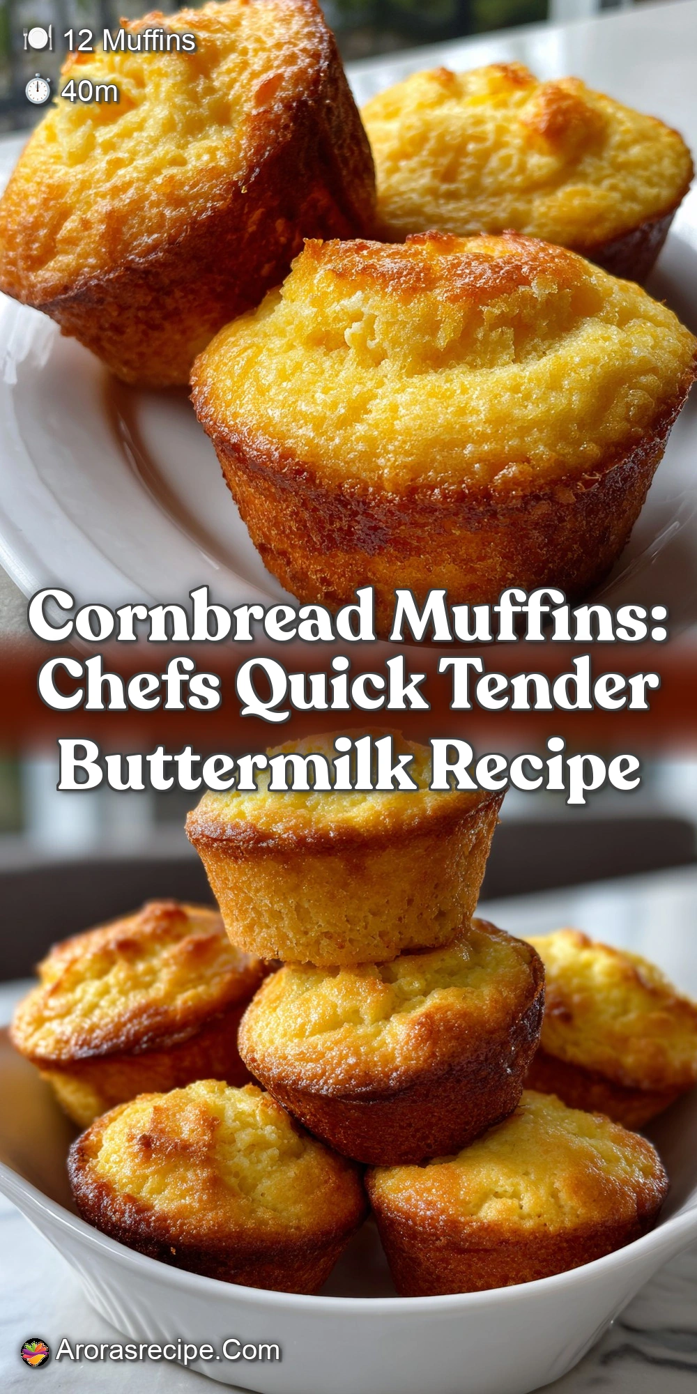 Cornbread Muffins: Quick, Tender Buttermilk Recipe