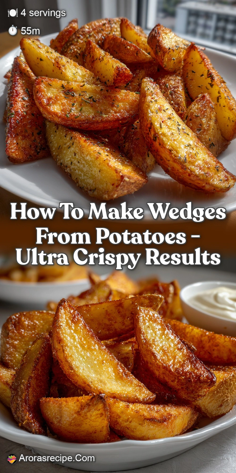 How To Make Wedges From Potatoes: Ultra Crispy Fluffy