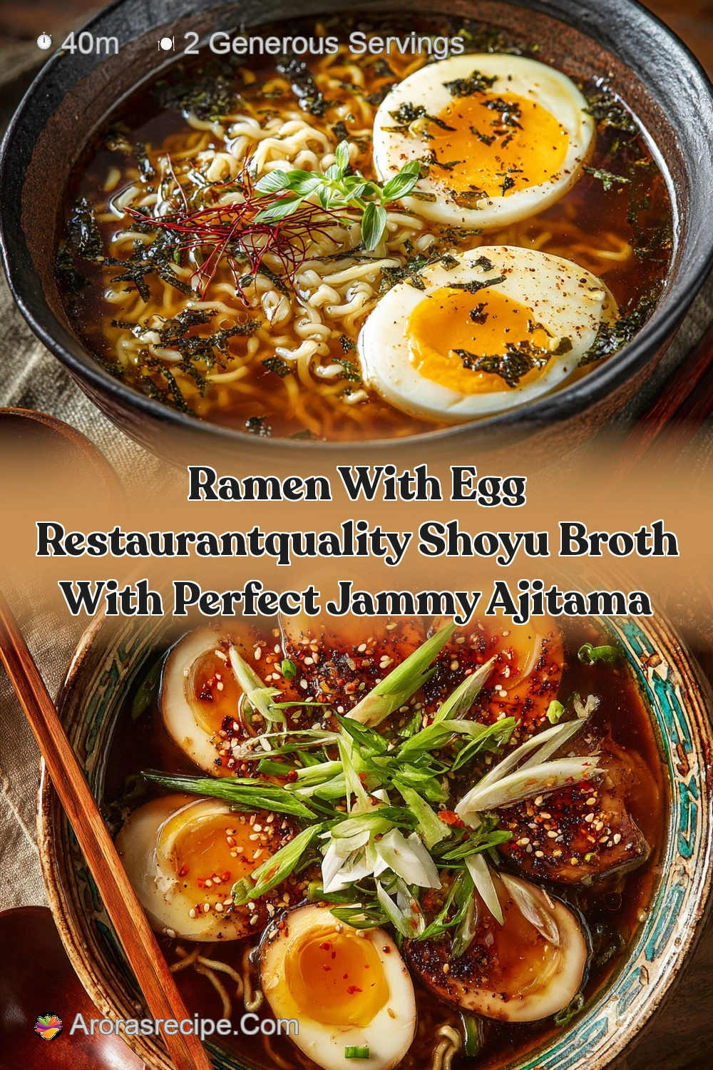 Ramen with Egg The Ultimate Shoyu Broth Jammy Ajitama Recipe
