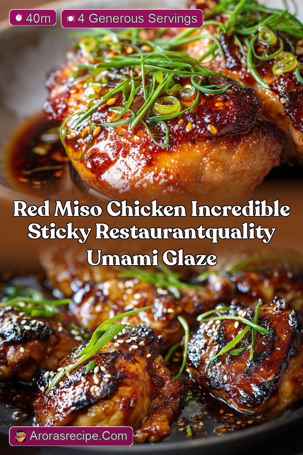 Red Miso Chicken Sticky Umami Glaze for Weeknight Dinners