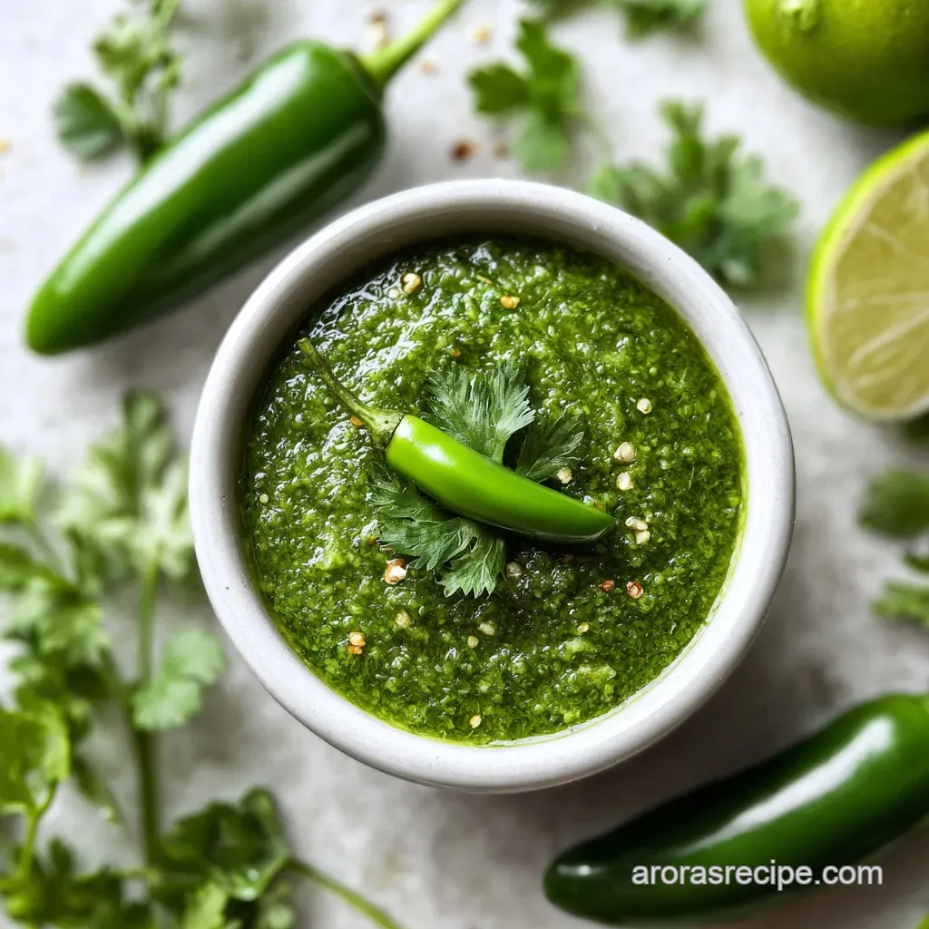 Creamy Jalapeno Salsa in 15 Minutes - Arora's Recipe