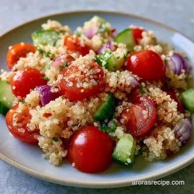 Healthy Summer Quinoa Salad Meal Prep - Arora's Recipe