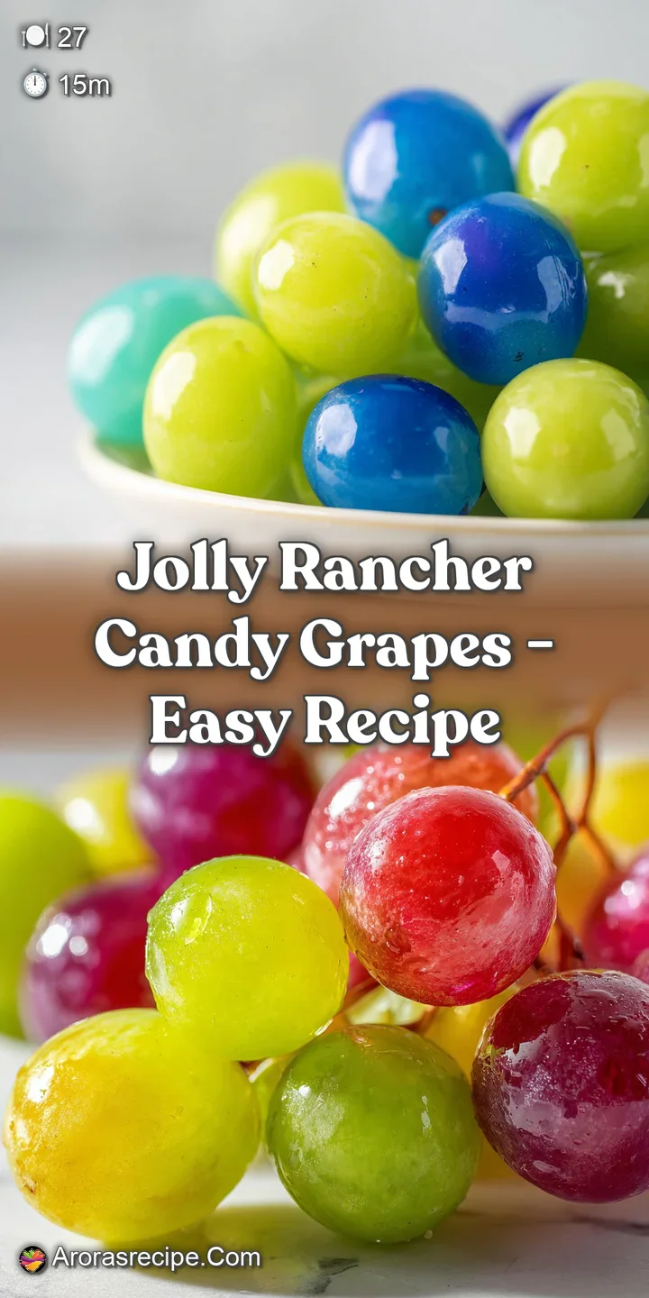 Jolly Rancher Candy Grapes in 15 Minutes - Arora's Recipe