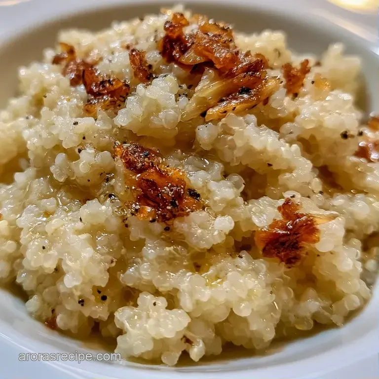 Garlic Olive Oil Quinoa for 4 Servings - Arora's Recipe