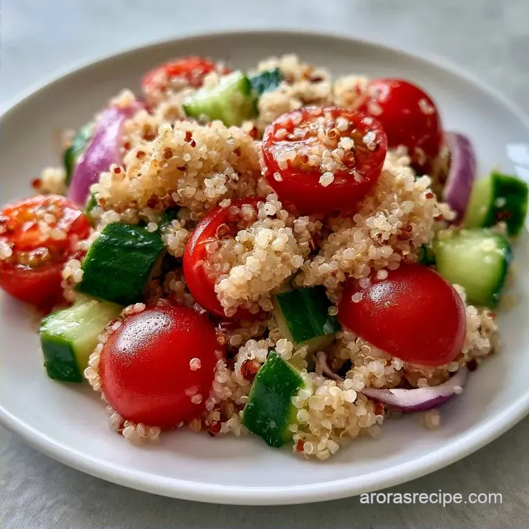 Healthy Summer Quinoa Salad Meal Prep - Arora's Recipe
